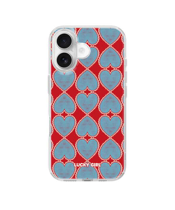 Heritage Hearts Clear Case Insert – Lucky Girl Phone Cases